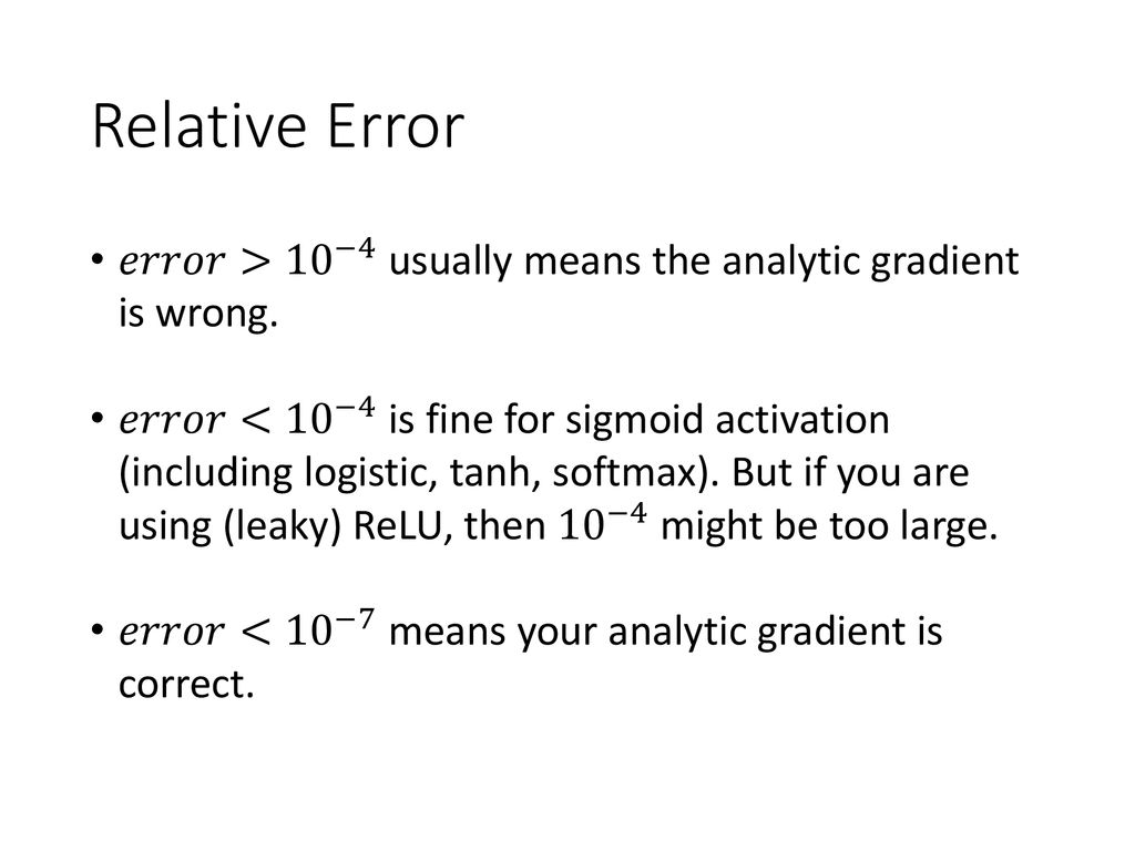 Gradient Checks for ANN - ppt download Gradient Checks for ANN - ppt download